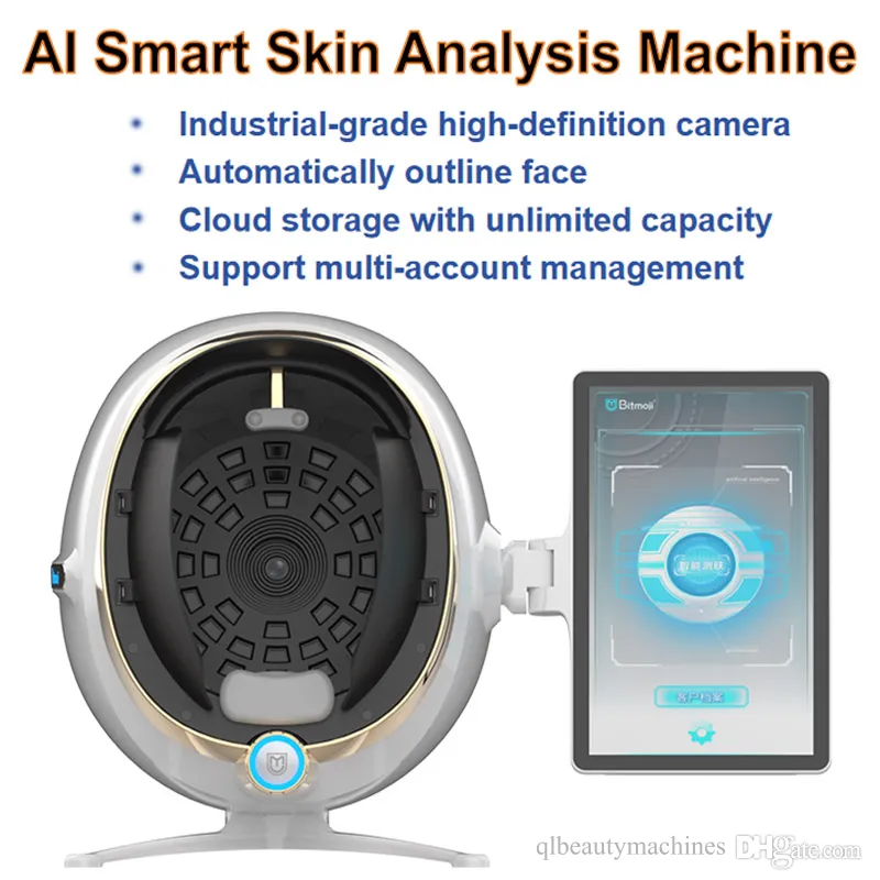 13.3 Inch Touch Screen 3D AI Smart Ai Skin Analysis For Wrinkle ...