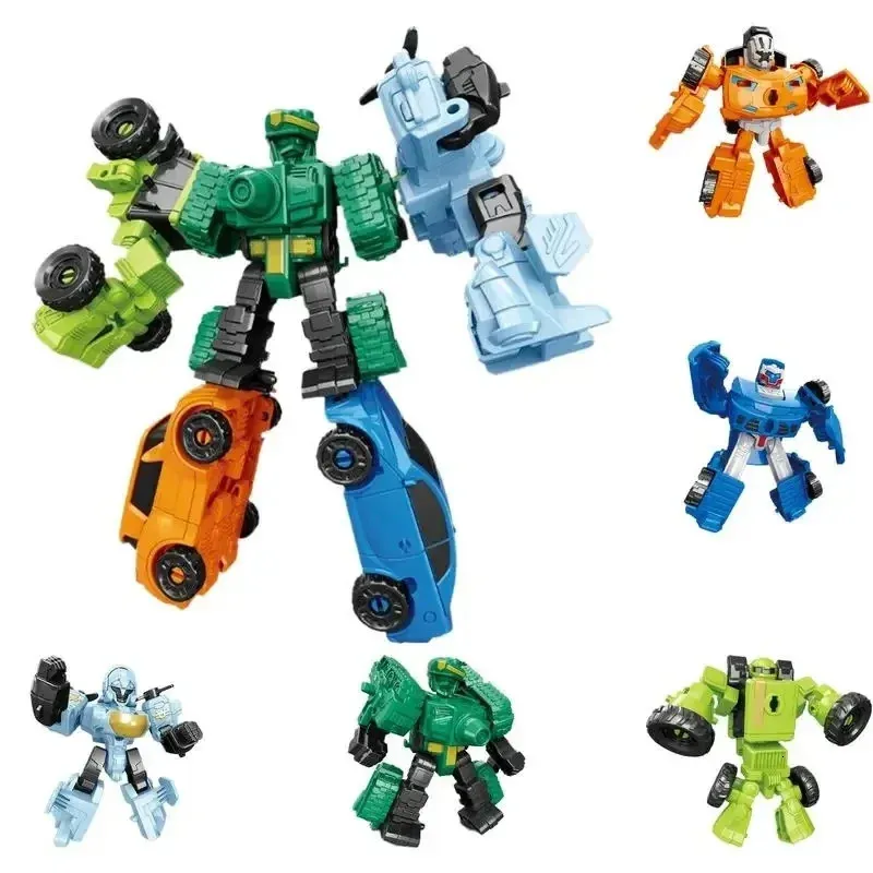 5-in-1 Transformation Robot Toy: Deformation Action Figure, Automobile ...