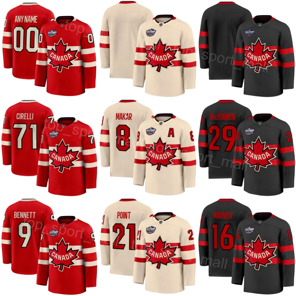 National Team Canada Hockey Jersey 2025 4 Nations Face Off 29 Nathan ...