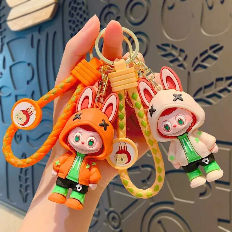 Labubu Bucktooth Sheep Miffy Keychain Cute Anime Car And Bag Charm For ...