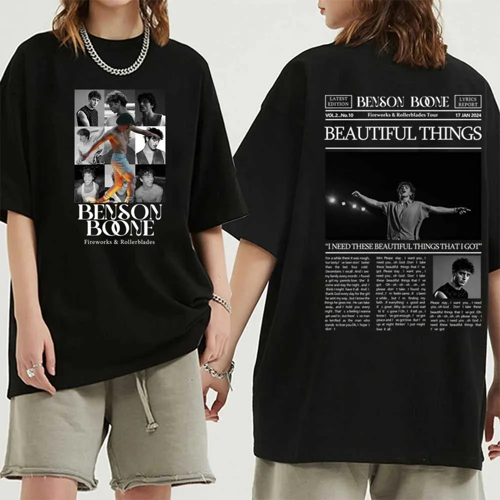 Benson Boone Shirt Benson Boone Fireworks Rollerblades Tshirts Tops ...