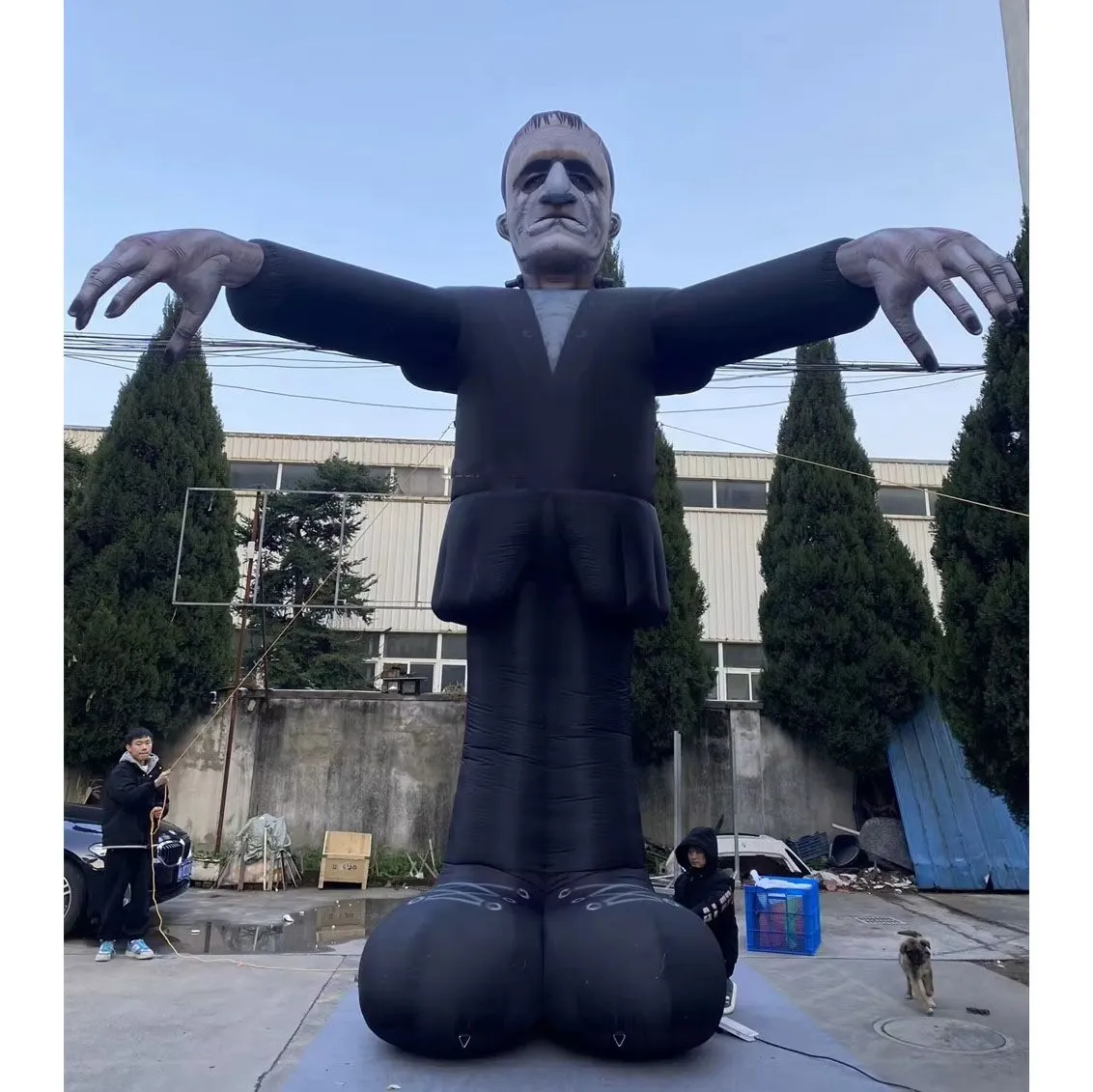 Inflatable Zombie Man Halloween Decoration Outdoor Spooky Party Prop ...