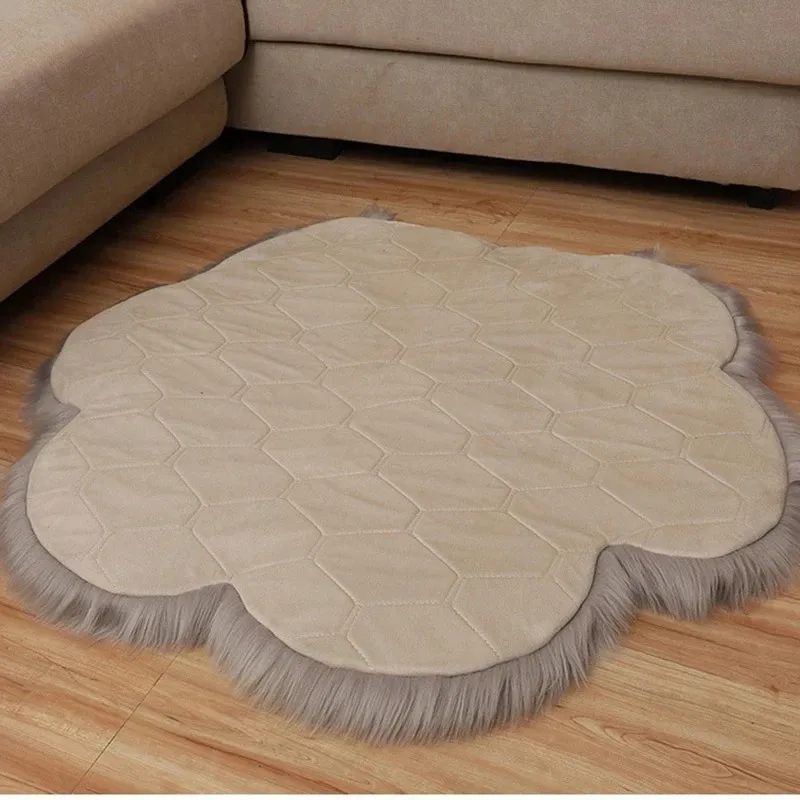 Home Sofa Coffee Table Cute Bear Claw Shaped Plush Carpet Living Room ...