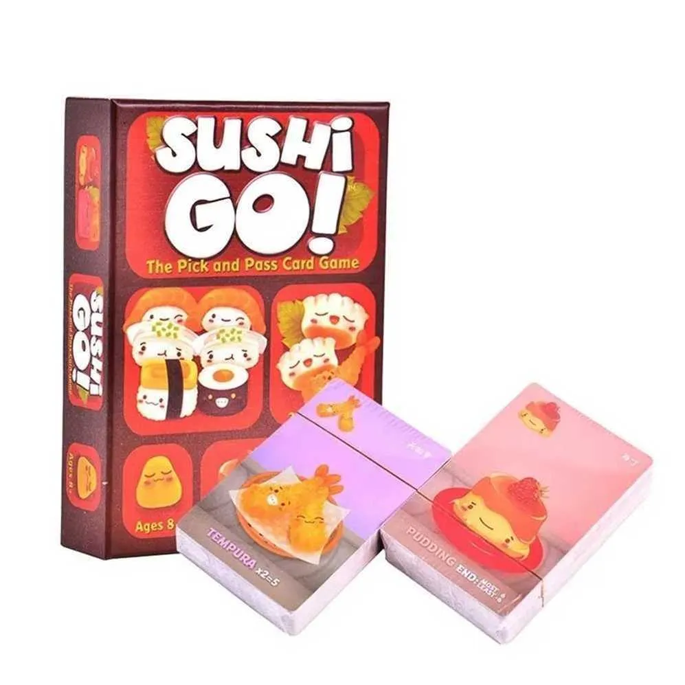 Sushi Go Party! The Deluxe Pick & Pass Family Gathering Board Game Card ...