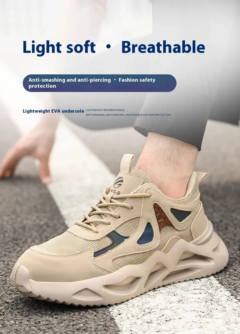 Lightweight Steel Toe Safety Shoes: Work Boots Sneakers for Men and ...