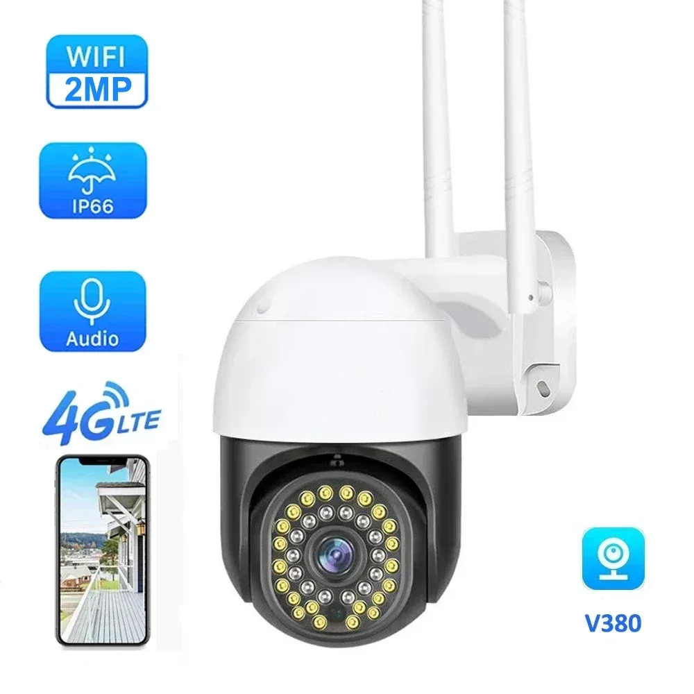 Outdoor Security Camera With SIM Card, 2MP, WiFi, Auto Tracking, And ...