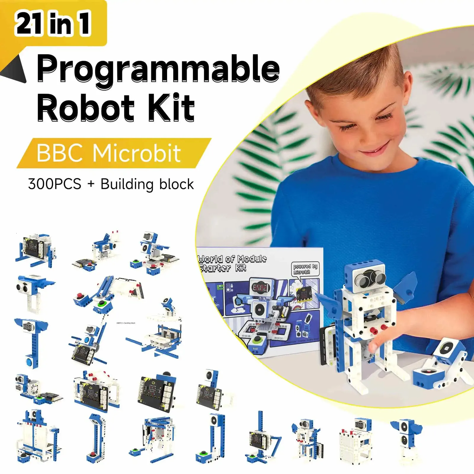 Yahboom 21 In 1 Microbit V2 Robotis Engineer Kit 2 DIY Electronic ...