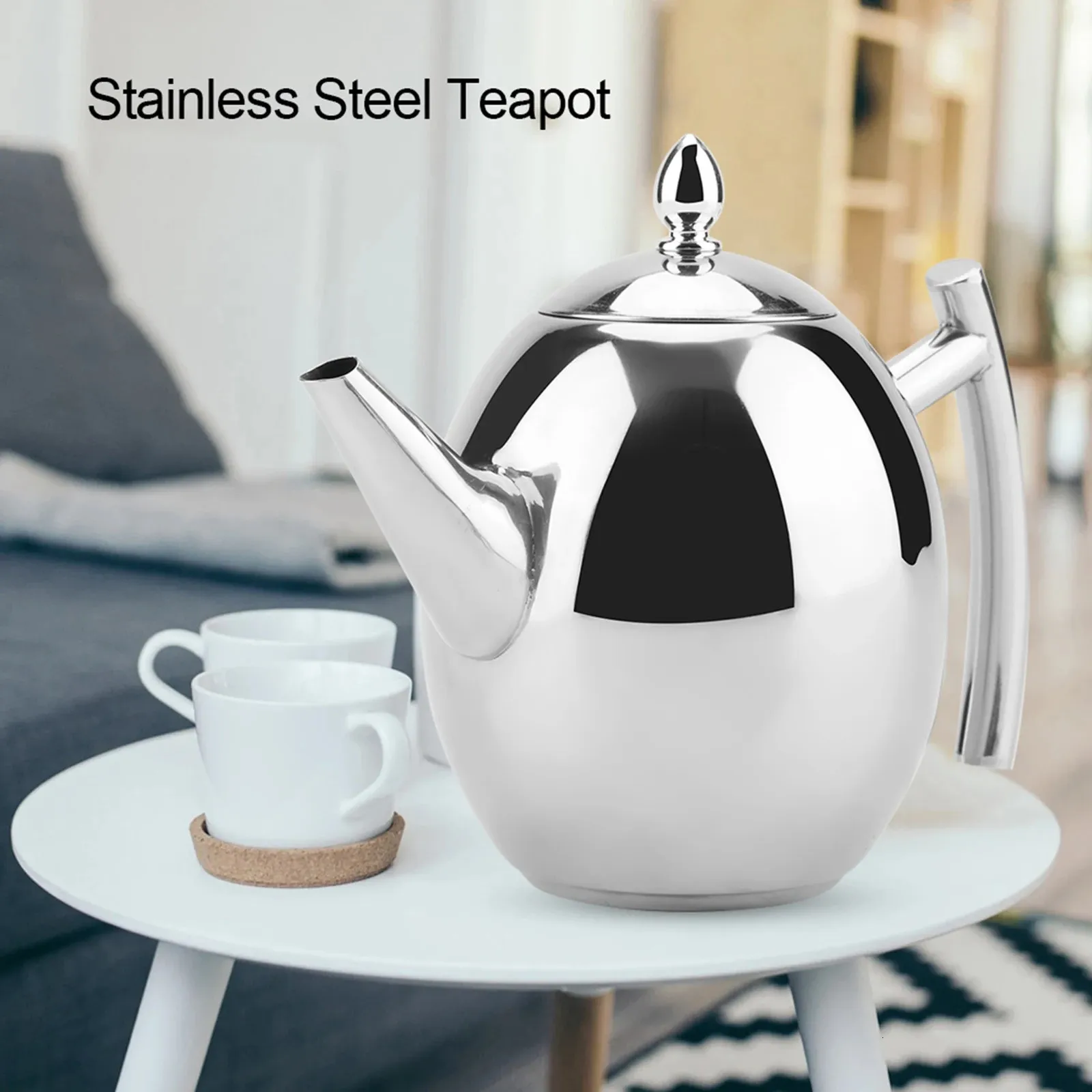 Stainless Steel Kettle Stainless Steel Teapot Tea Coffee Water Kettle ...