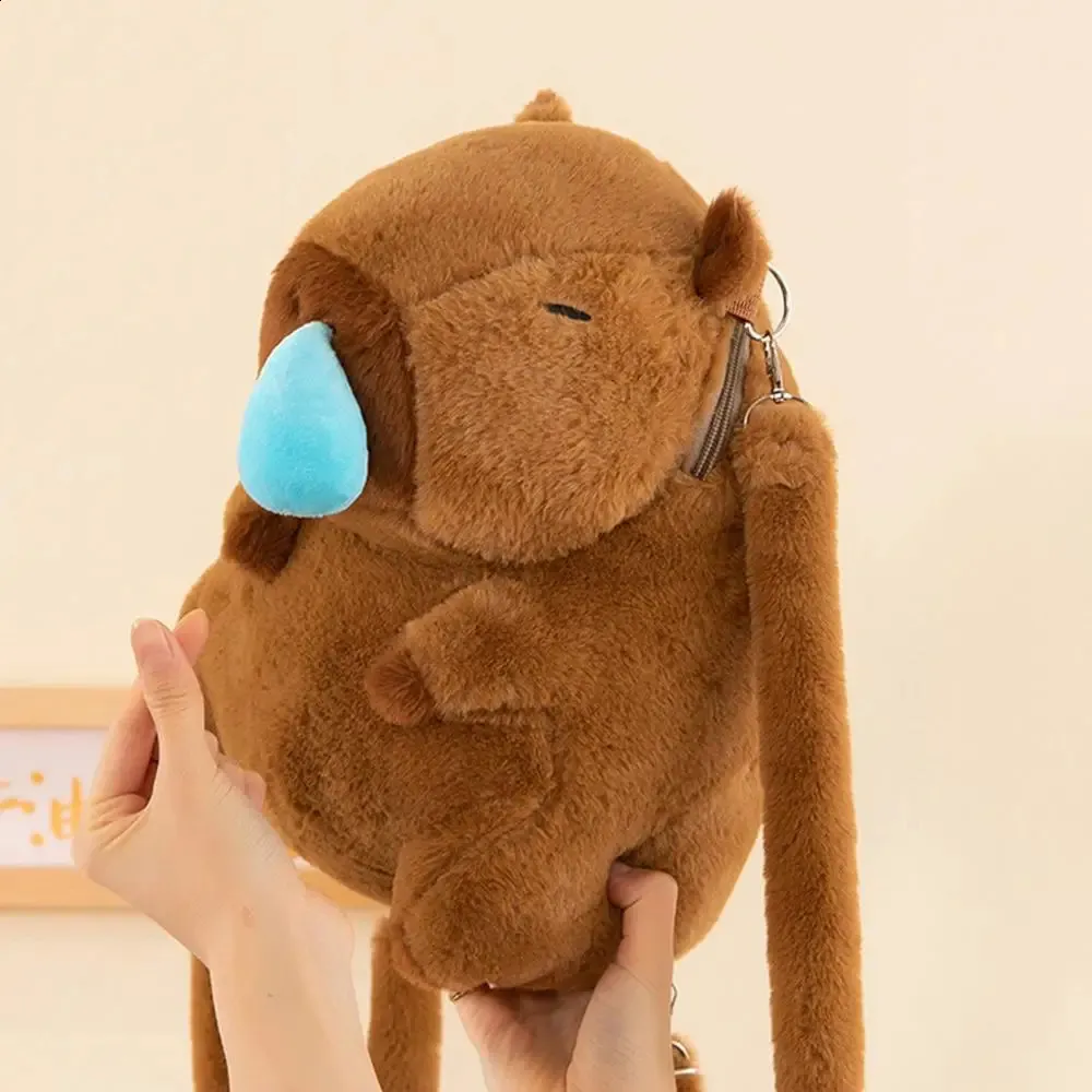 Ship From US Capybara Plush Backpack With Snot Bubbles, Lightweight ...