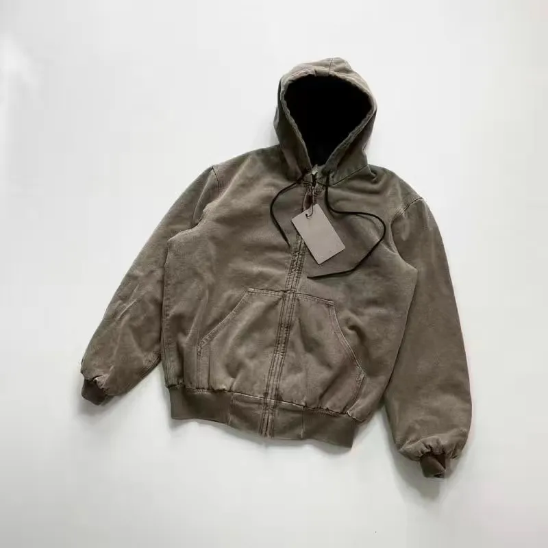 Designer Men's Canvas Work Jacket: Rugged Vintage Style Heavyweight ...