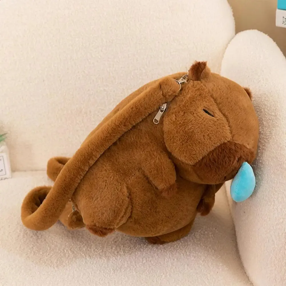 Ship From US Capybara Plush Backpack With Snot Bubbles, Lightweight ...