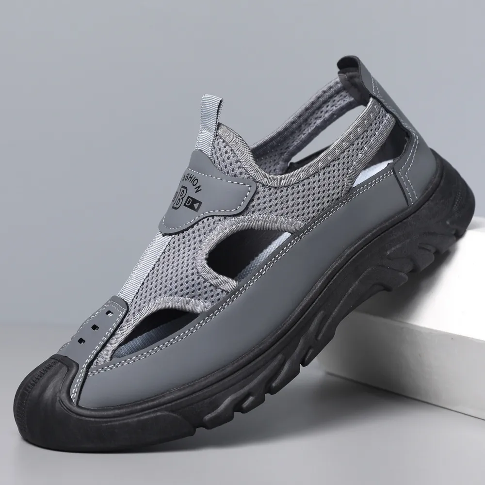 Bulk 2025 Designer Men's Comfortable Sandals For Men Fashionable Mesh ...