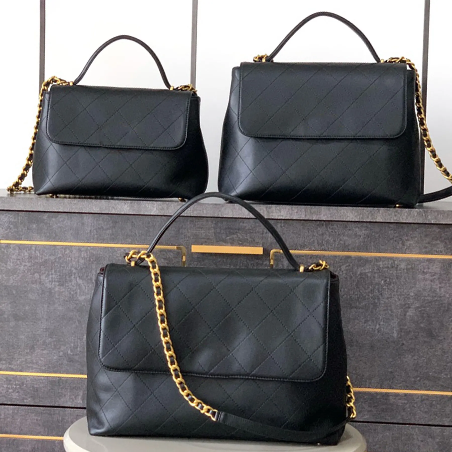 New 10A Large Flap Bag With Top Handle Luxury... From Catchmybag666 ...