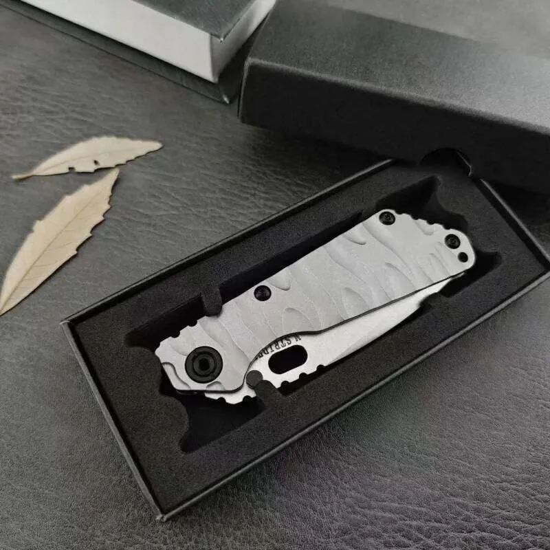 Strider Knife TC4 Titanium Alloy Handle D2 Blade Camping Hunting Knives ...