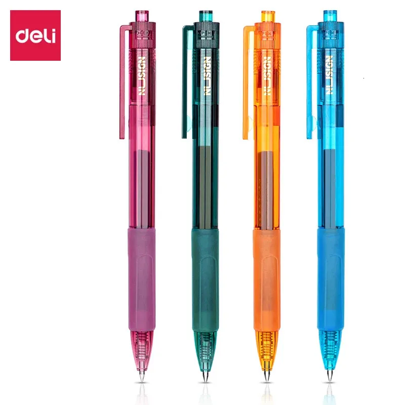 Deli Click Gel Pens Retractable Smooth Writing Ink... From Tsukistore ...