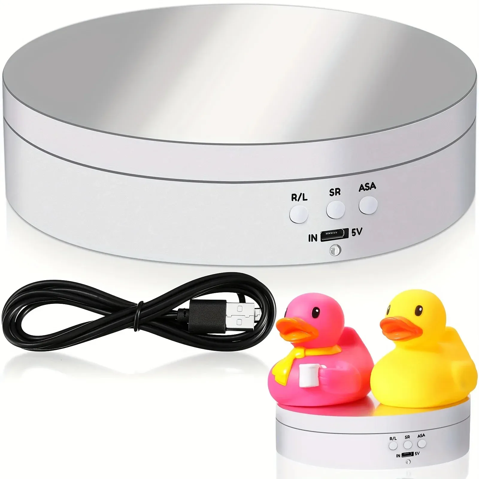 360° Motorized Rotating Motorized Display Turntable With USB Power Cord ...