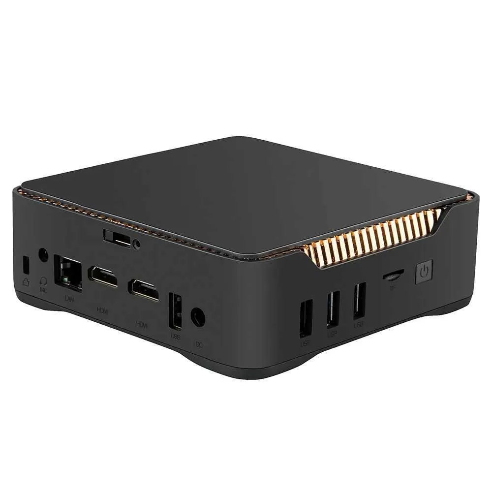 AK3V Mini Computer Quad Core J3455 Micro PC Host For Office And Home ...