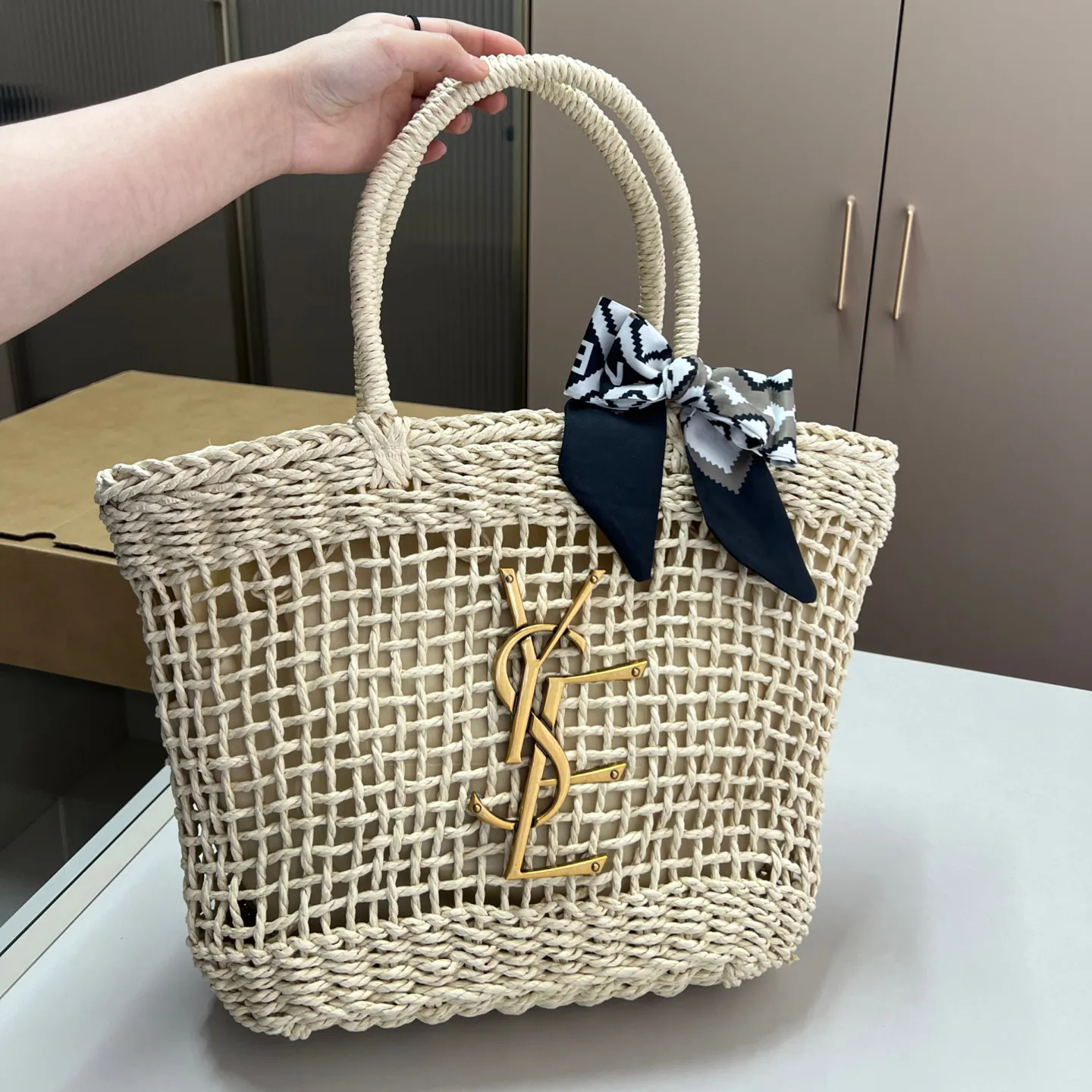 Luxury Designer Straw Shopper Bag High Quality Straw Bag For Beach ...