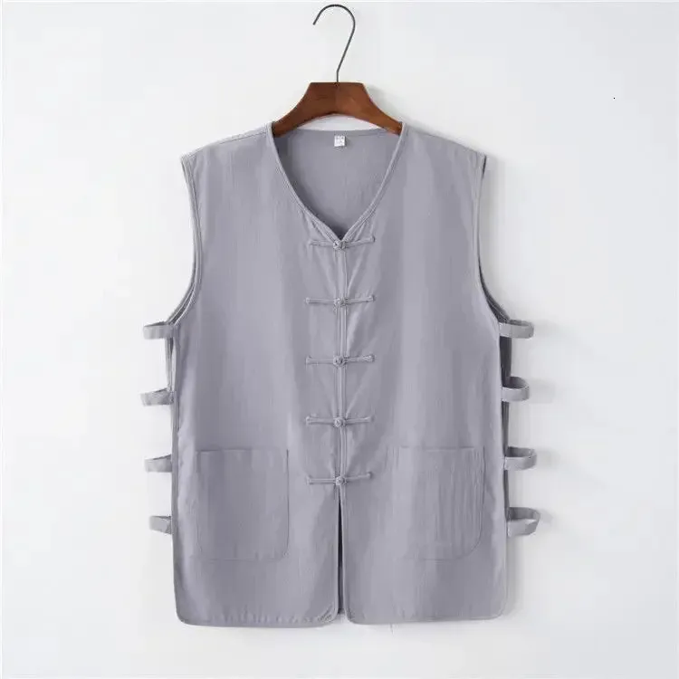 Summer Loose Breathable Tang Style Vest Chinese Style Shorts Set Cotton ...