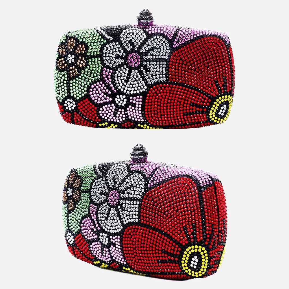 Italys Elegant Crystal Flower Evening Clutch Bag ... From Artaxiad, $23 ...