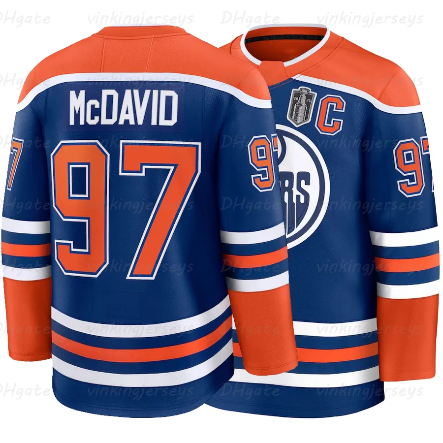 Oilers 2025 Stanley Cup Jersey McDavid, Kane, Draisaitl, McLeod ...