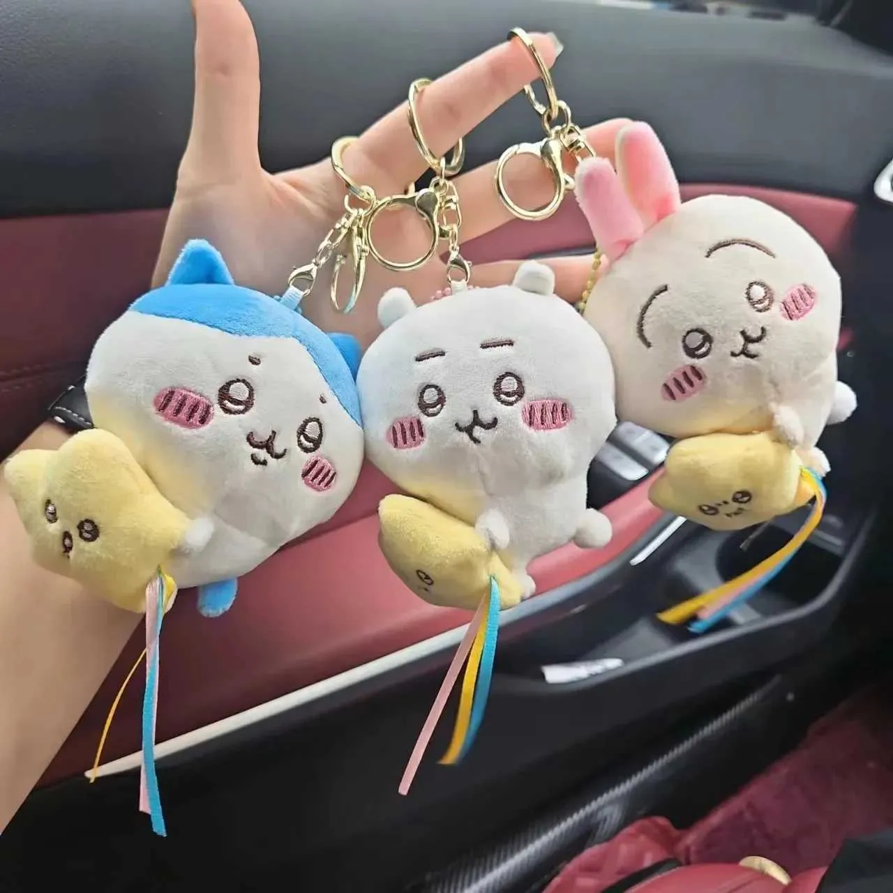 Cute Plush Charm Keychain: Starry Dream Series, Soft Cartoon Character ...