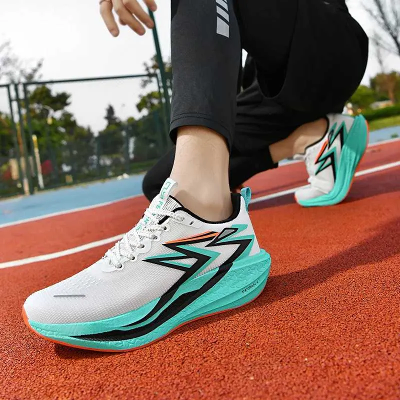Full Length Real Carbon Plate Racing Running Shoes For Men And Women ...
