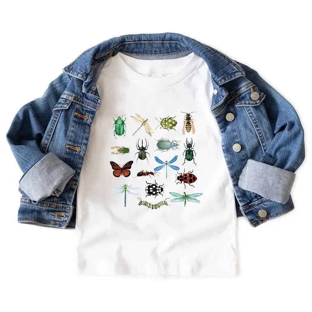 Vintage Bugs And Beetles Kids Shirts Cute Insects Boys Girls Stylish ...