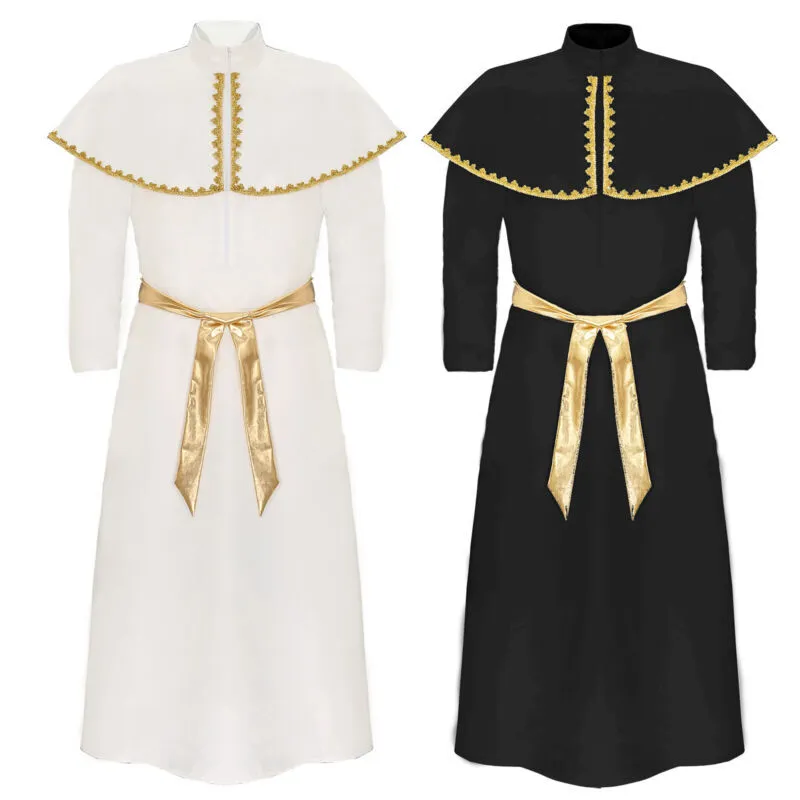 Renaissance Priest Costume: Medieval Catholic Church Robe, Religious ...
