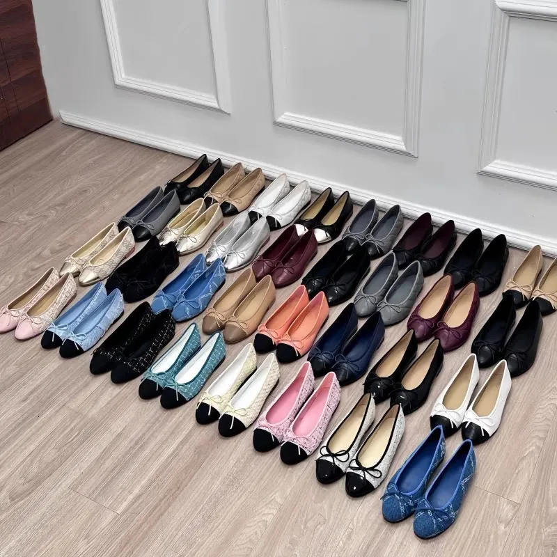 Wholesale Designer Ballet Flats For Women Leather & Tweed... At Only ...