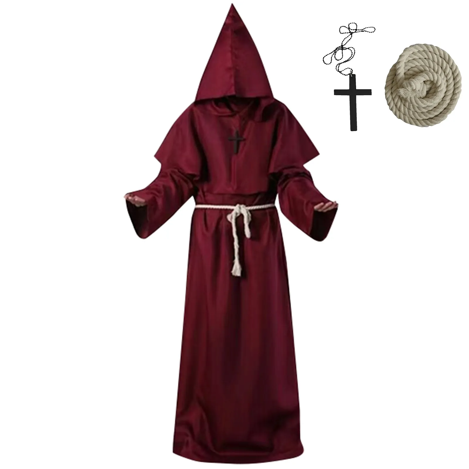 Wizard Robes: Ancient Costume Medieval Monk Clothing, Lightweight ...