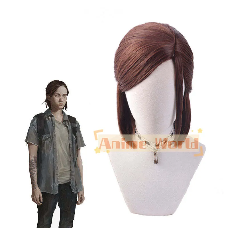 The Last Of Us Ellie Cosplay Wig Heat Resistant Synthetic Hair For ...