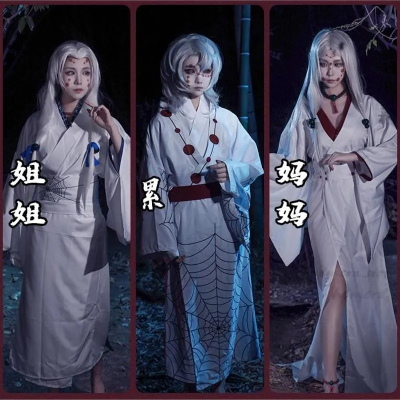 Anime Demon Slayer Kimetsu No Yaiba Spider Rui Cosplay Costume With Wig ...
