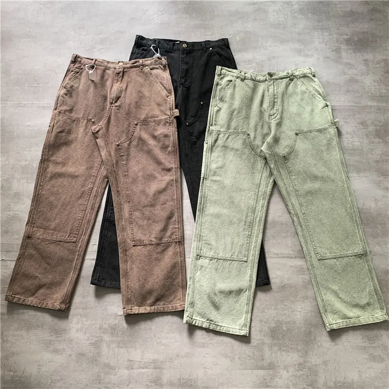Vintage Double Knee Logger Vintage Cargo Pants Distressed Denim ...