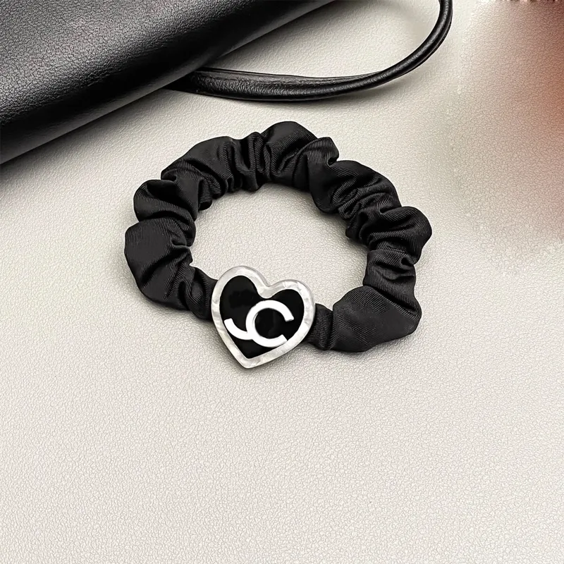 Charming Hair Accessories Acrylic Letter Heart Design Elastic Hair ...