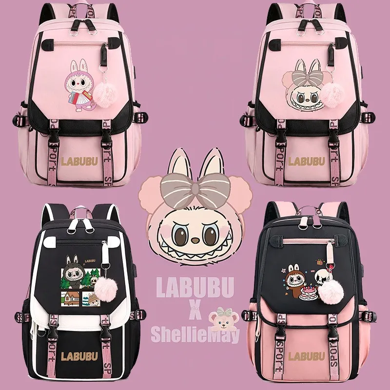 2025 New Labubu Kuromi Backpack For Elementary School Students Ideal ...