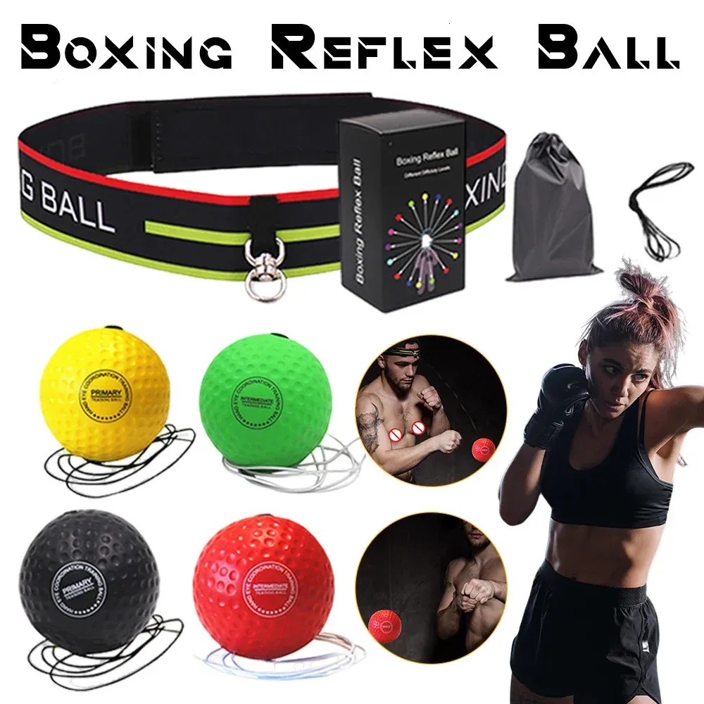 Head Mounted Reflex Training Ball Adjustable Boxing Speed Ball ...