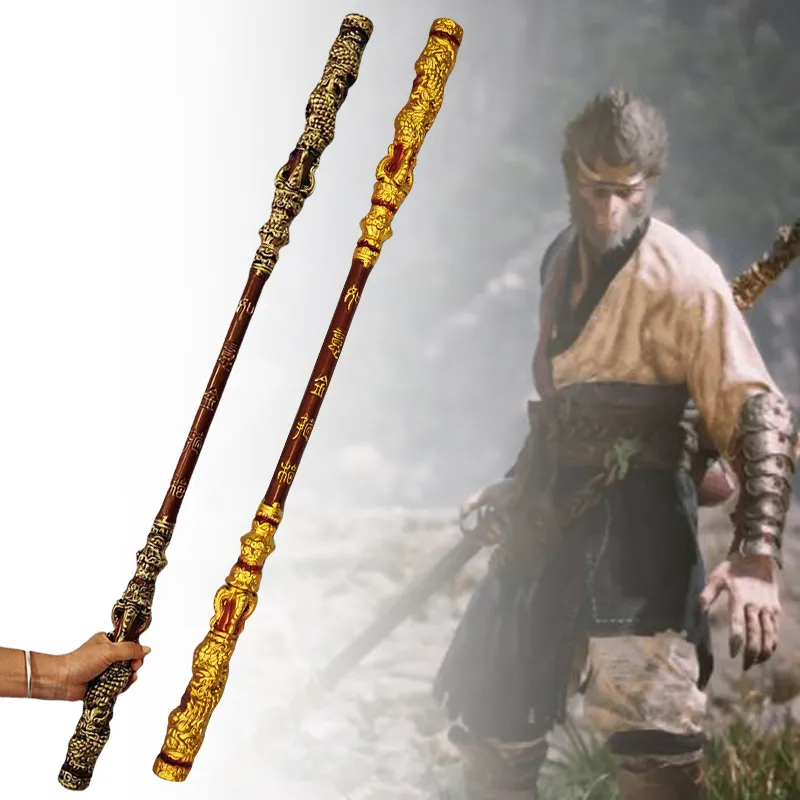100cm PU Black Myth Wukong Cudgel Katana Real Full Size Wukong Weapon ...