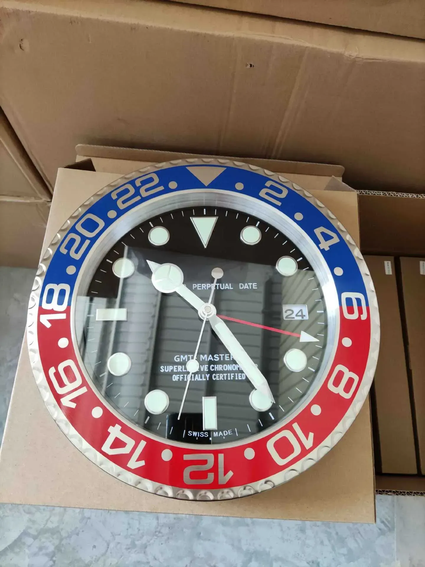 Super Silent Metal 40 Cm Wall Clock Modern Large... From Dearmbo, $23. ...