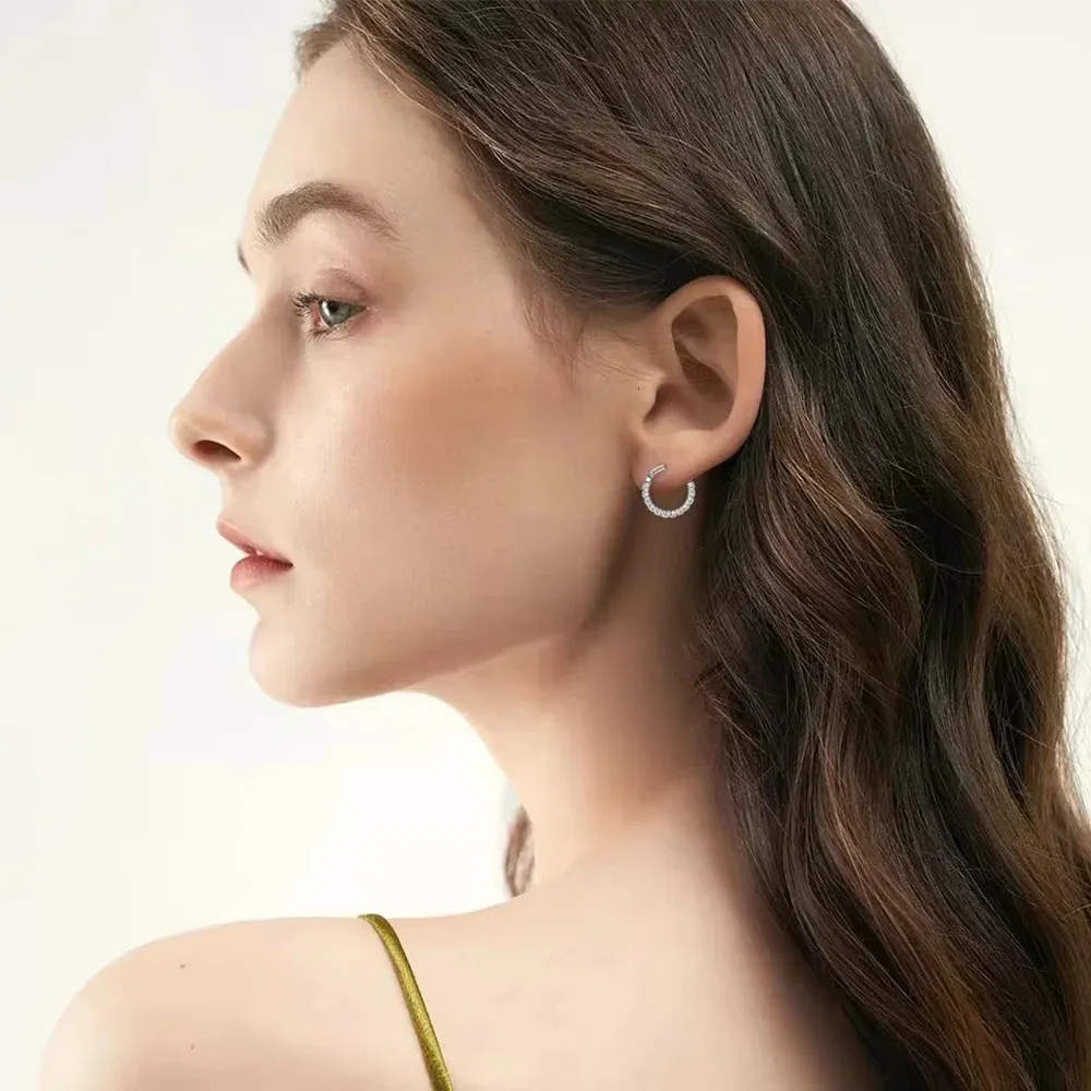 High-Class Earrings G23 Nose Rings Set with Three Sides 5A Zircon ...