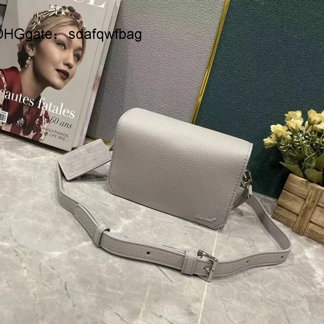 2024 Genuine Leather Mini Satchel Shoulder Bag With Flap Closure ...