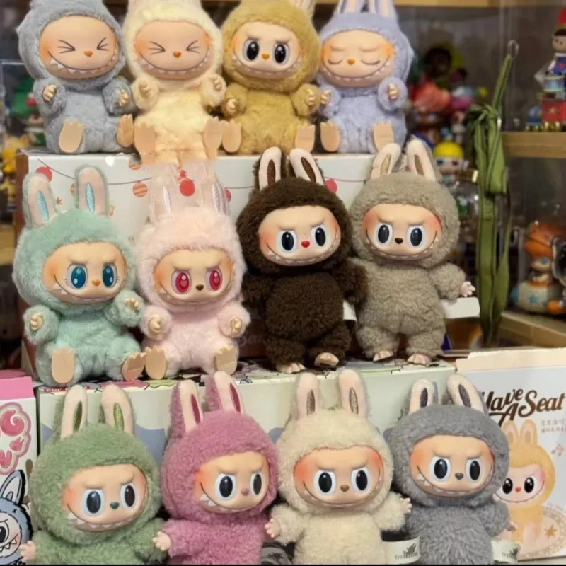 Labubu Doll Kawaii Keychains Energy 17cm Plush Key Buckle Popmart Phone ...