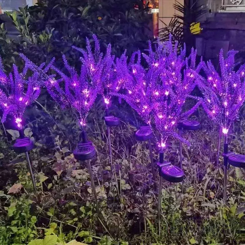 XJ250606 Purple Lavender Flower Solar Garden Lights ... From Magaska ...