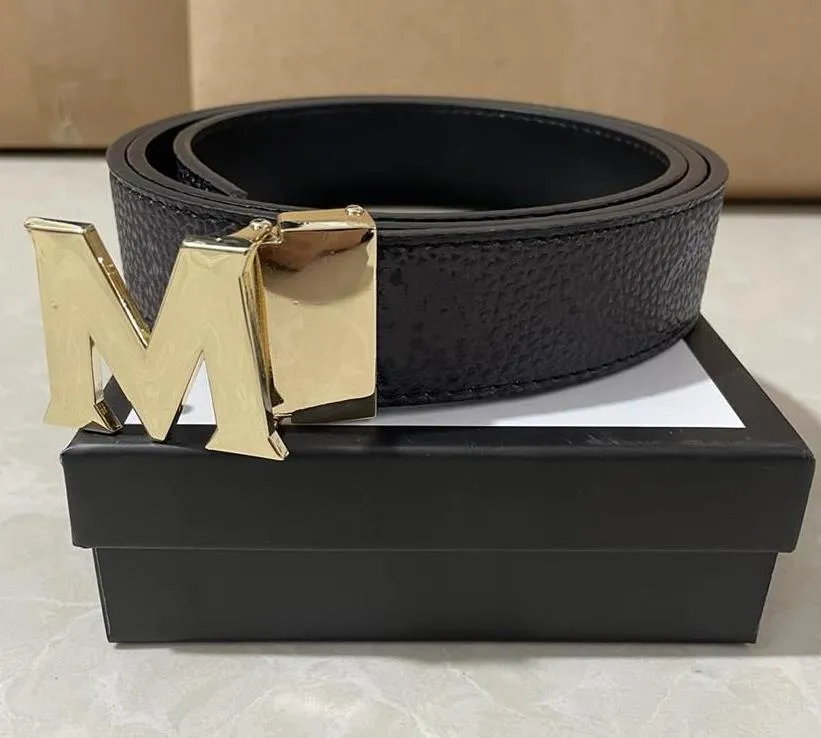 Unisex leather belt with smooth buckle 3.8 cm wide, sizes 2XS XS ...