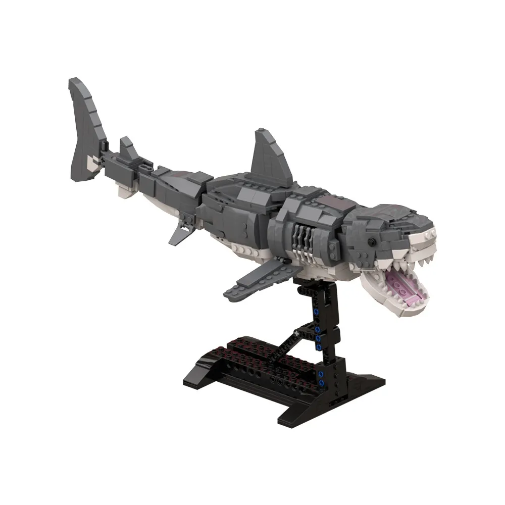 Great White Shark Building Blocks Set DIY Model Toy Bricks For ...