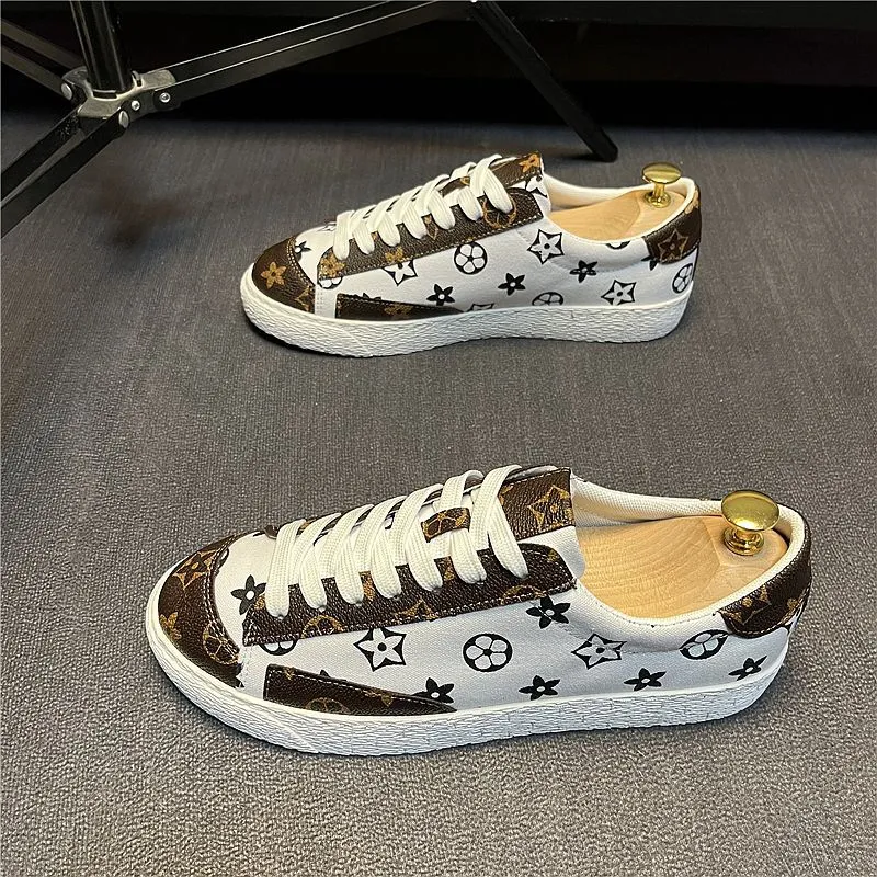 Mens casual designer shoes lace-up breathable running shoes for outdoor ...
