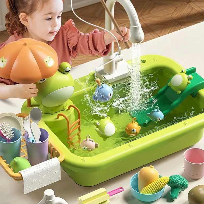 XJ250609 Kid Play Kitchen Sink With Running Water ... From Wenxin ...
