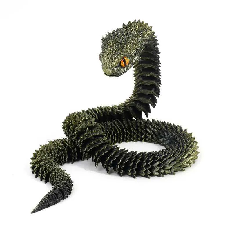 3D Printed Snake Dragon 3D Printed Figures New Year Decoration ...