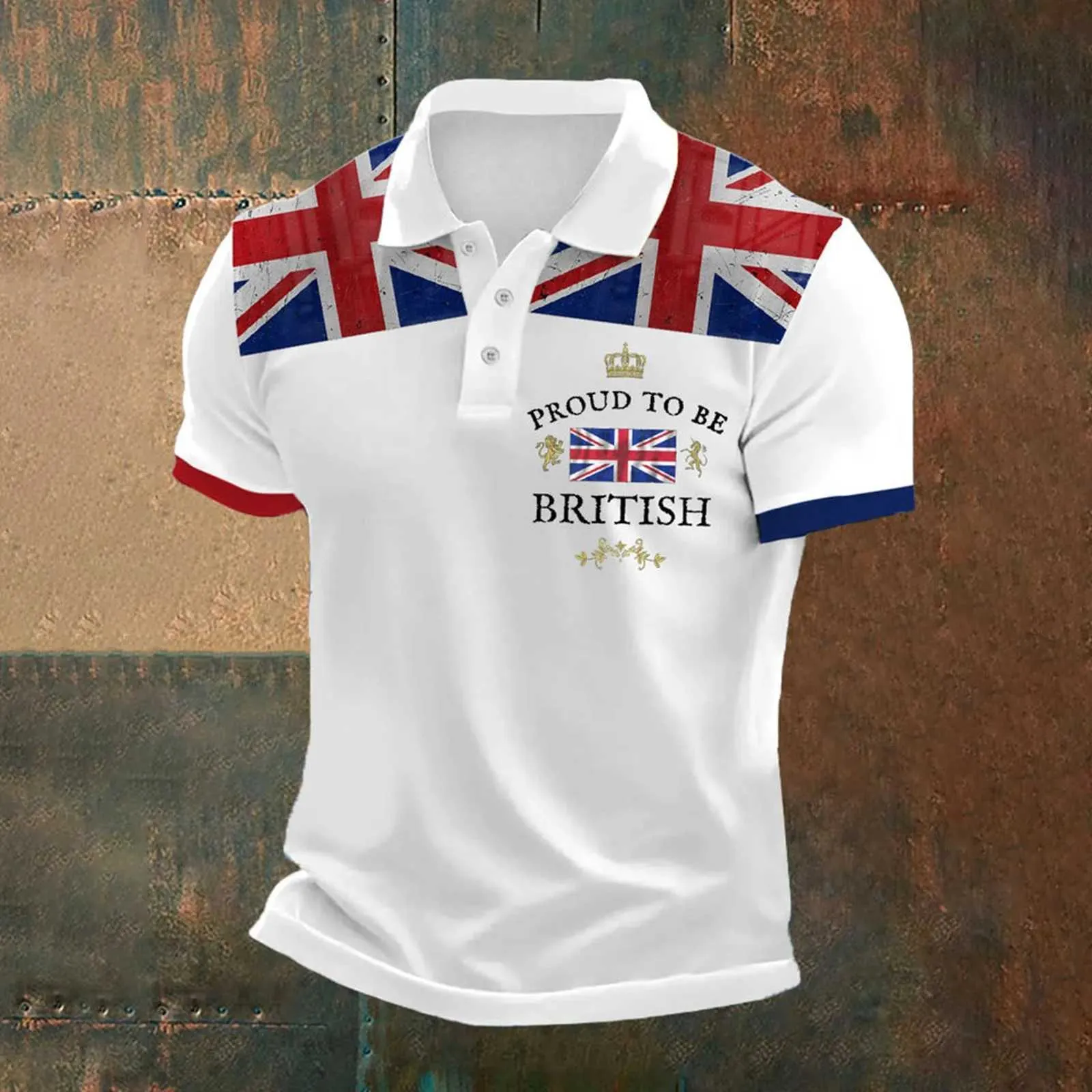 Men's Union Jack Polo Shirt Short Sleeve... From Tidal_front, $8.74 ...