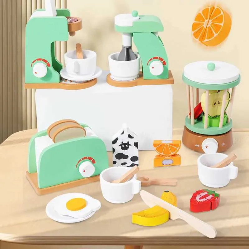 XJ250609 Wooden Kitchen Play Set Montessori Pretend... From Wenxin ...
